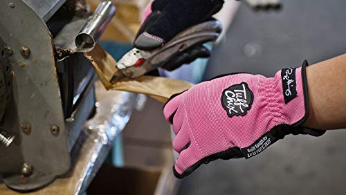 Ironclad Tuff Chix Women's Work Gloves TCX, Designed for Women's Hands, Performance Fit, Durable, Machine Washable, (1 Pair), MEDIUM Pink