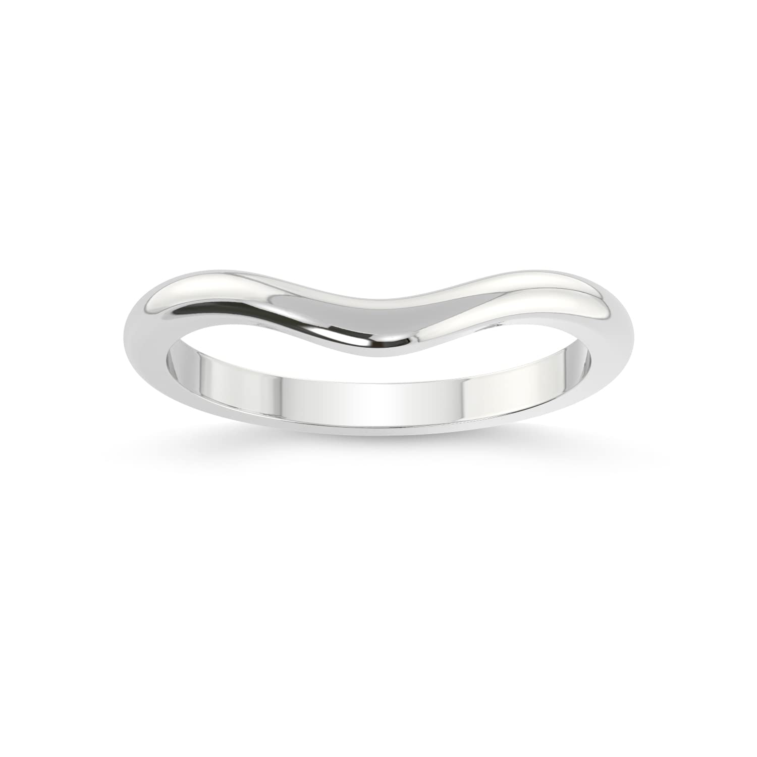 FRIENDLY DIAMONDS Petite Lexi Matching Band in 18K White Gold | Ring Size 7
