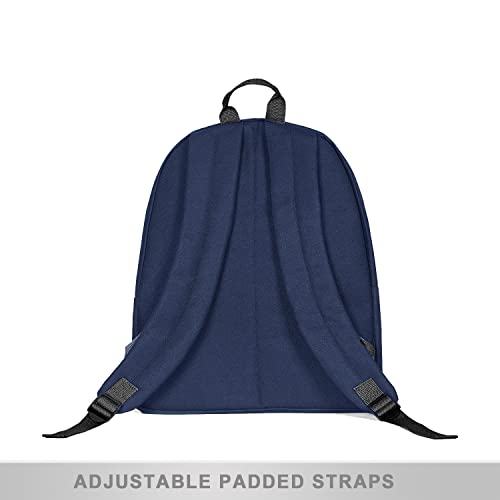 KDWAVE Preschool Kids Backpack, 13 inch Toddler Backpacks for Boys Girls Cute Lightweight Children Bookbag with Adjustable Padded Strap, French Navy