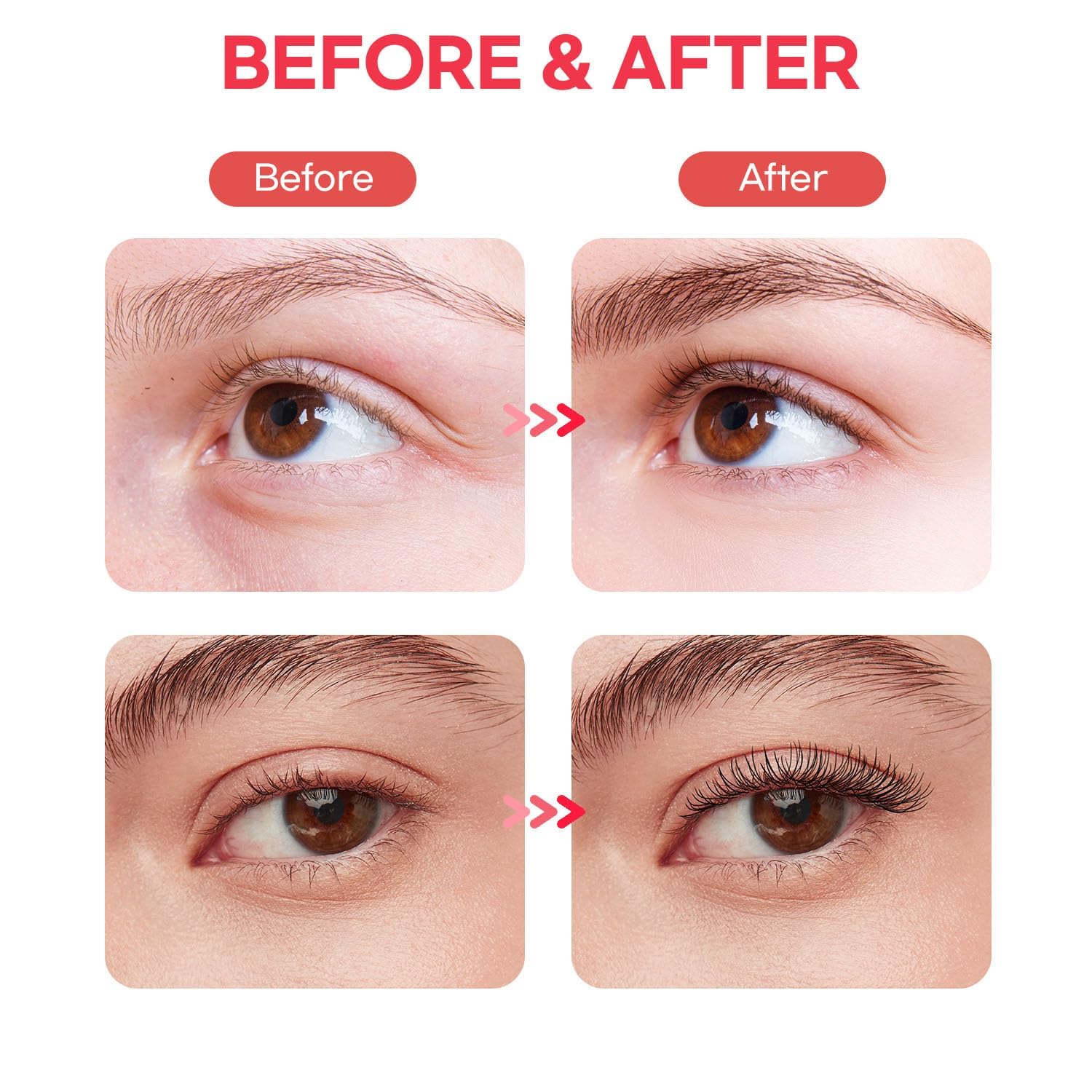 Eyelash Growth Serum, Lash Serum for Eyelash Growth, Eyelash Serum to Grow Lashes in 3-4 Weeks, Lash Growth Serum & Brow Growth Serum for Longer, Thicker, and Fuller Eyelashes, 5ML