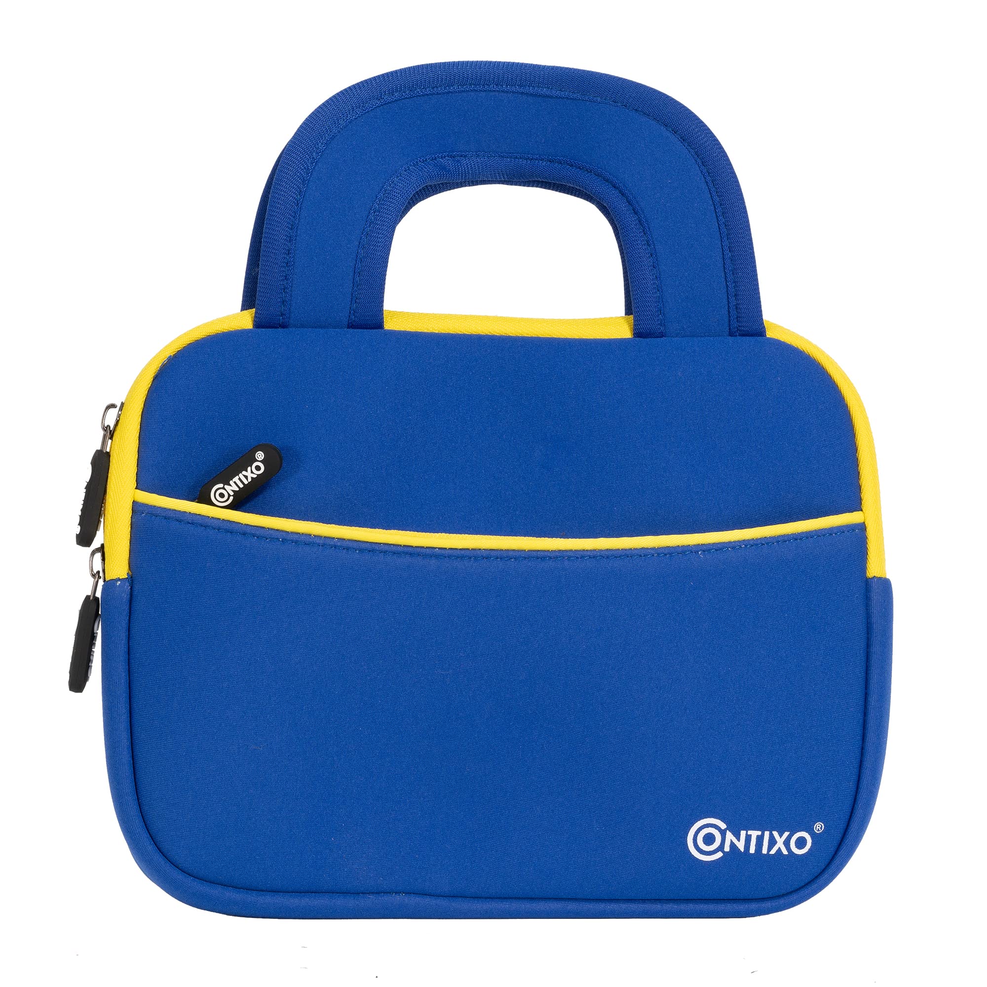 Contixo Kids Tablet, V8 Tablet for Kids and Tablet Sleeve Bag Bundle, 7” Toddler Tablet, 2GB+32GB Android 11 Tablet with Case, Learning Games Included, Parental Control Family Link - Dark Blue