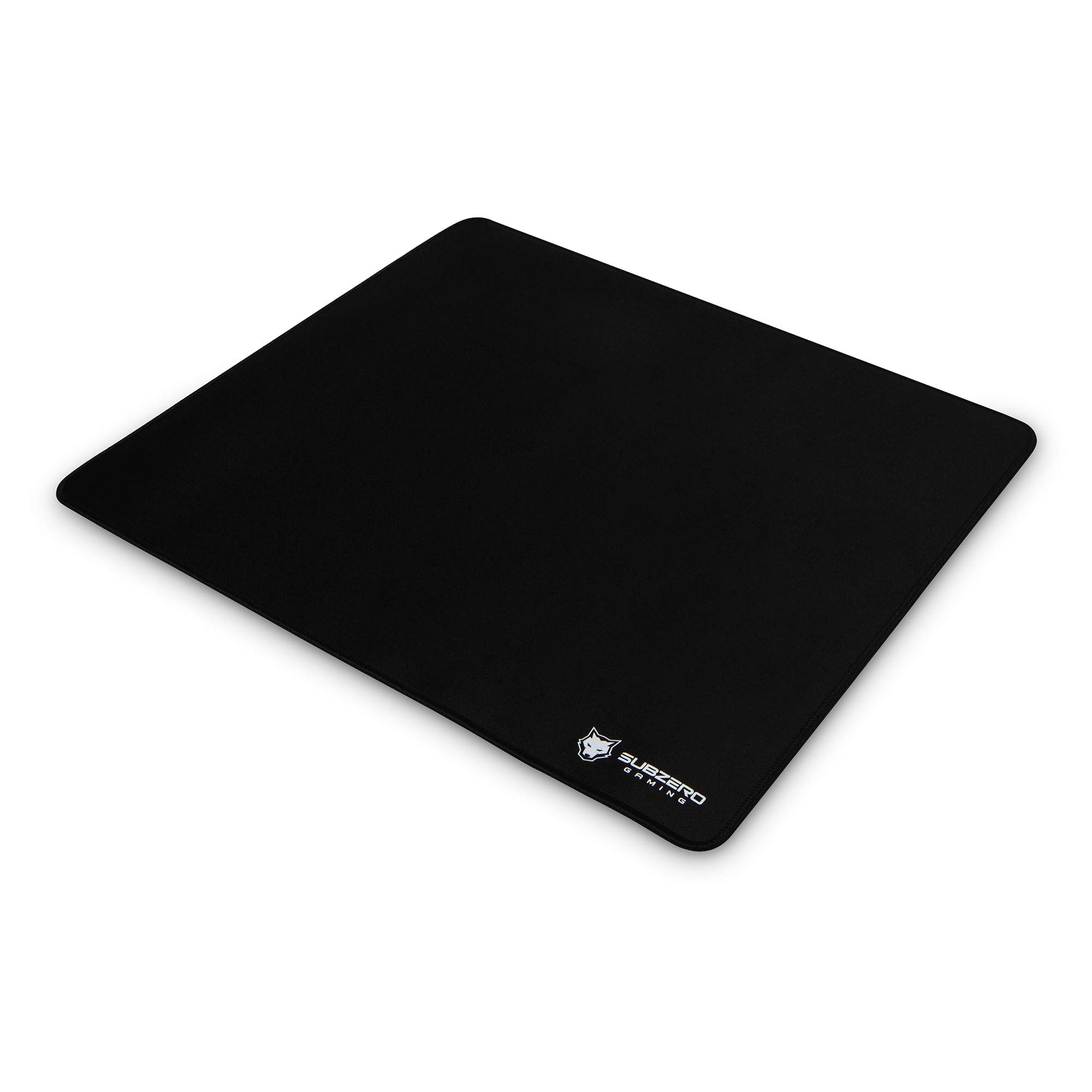 SubZERO Gaming TYKA Soft Gaming Mouse Pad, Large, Stitched Edges, 18"x16" (Black)