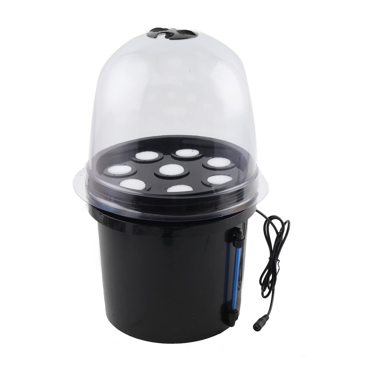CYJZWOH Plant Nursery Pots with Humidity Dome Soft Transparent Plastic Gardening Pot Hydroponic Growing Kit, Planting Containers Cups Planter Small Starter Seed for Seedling
