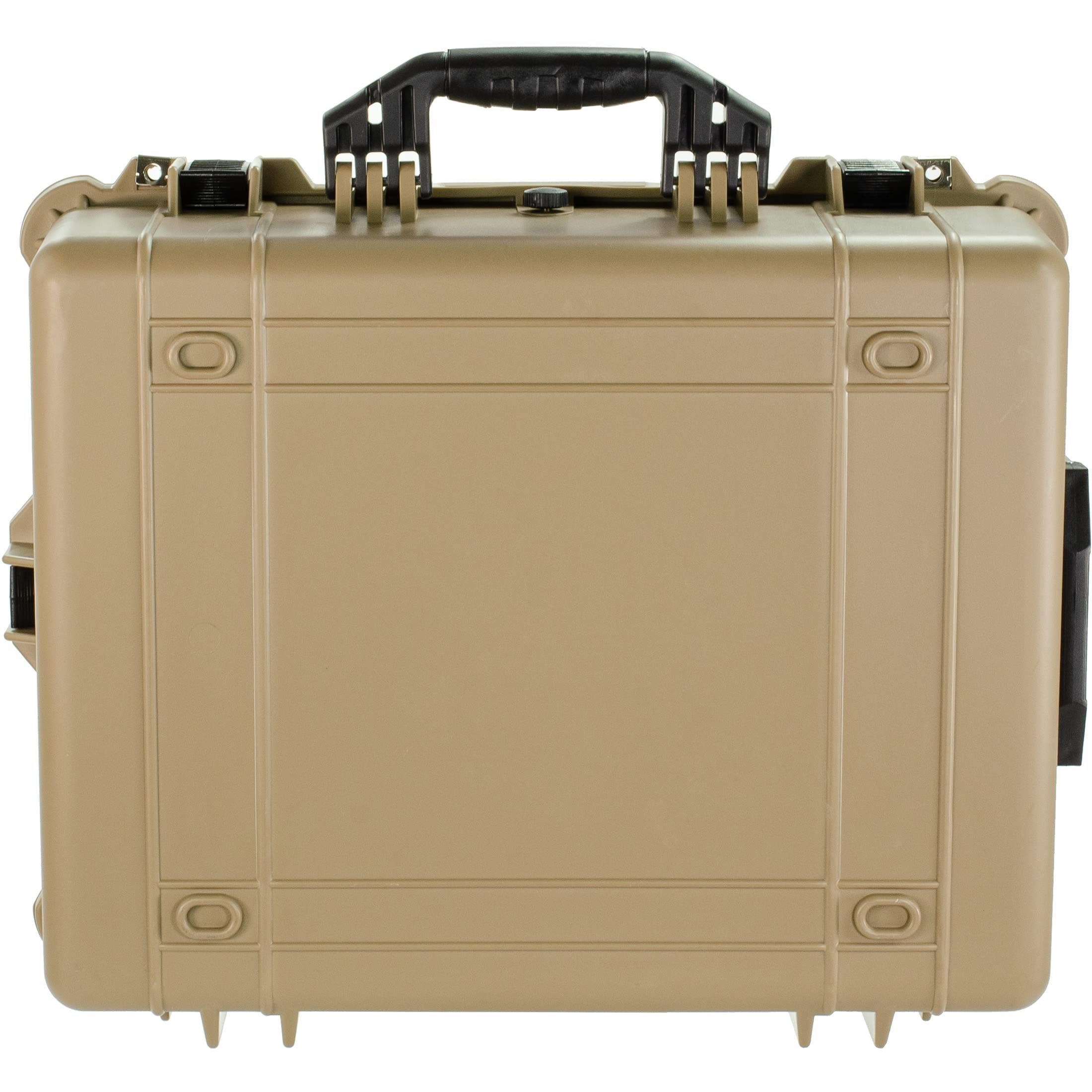 Eylar Extra Large 24 Inch Protective Hard Camera Case, Gear, Equipment, Devices, Monitor Case Waterproof with Foam TSA Standards Tan FDE