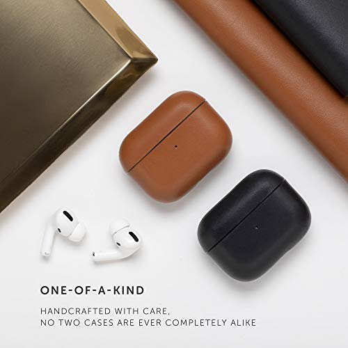 Native Union Leather Case for AirPods Pro β Handcrafted Fully-Wrapped Genuine Italian Leather case β Support Wireless Chargers β Compatible with AirPods Pro, Airpods Pro 2 (Tan)