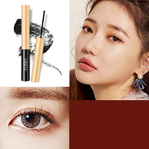 Curling Black Eye Waterproof Eyelash Mascara Makeup Long Extension Lashes mascara Slim Metal Mascara