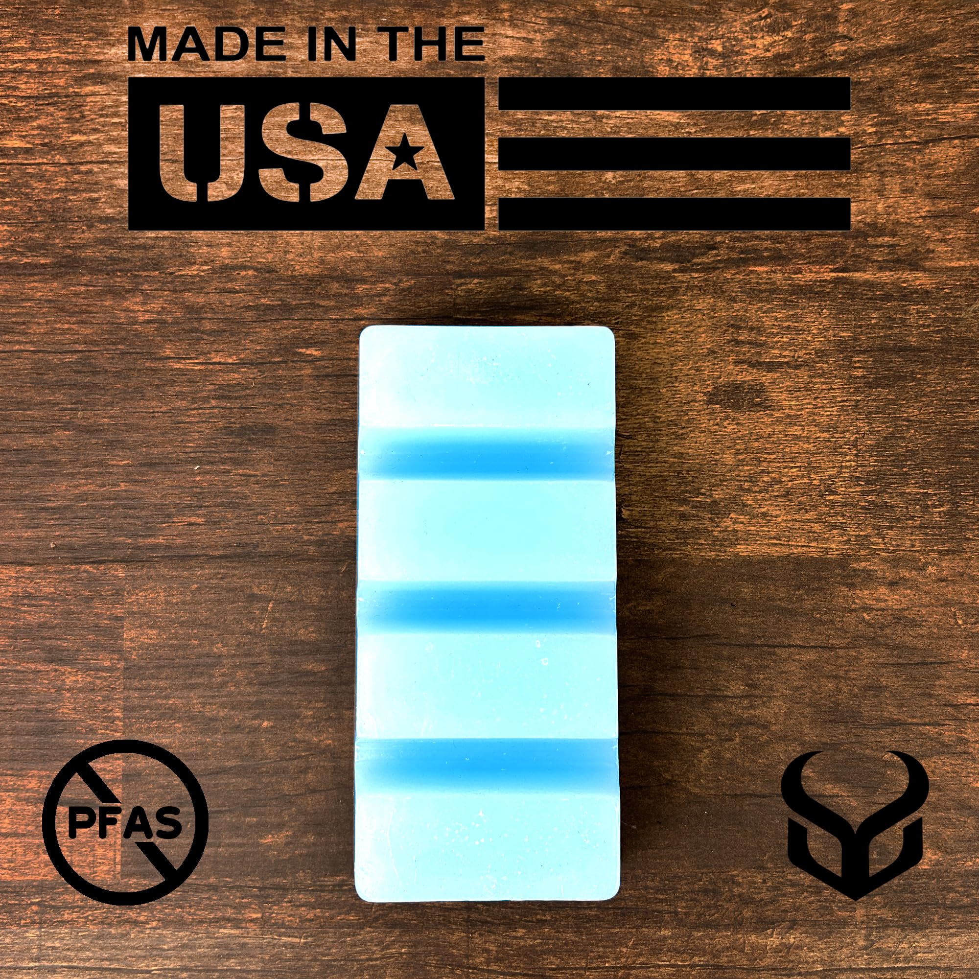 Demon Hyper Ski and Snowboard Wax -Universal Blend for Any Temp Snow- 1.06 LB/ 480 gm Block- Made in USA- No PFAS