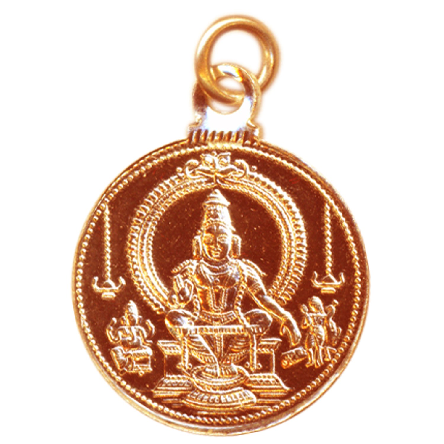 Devotional Store Sabarimala Ayyappa Swamy Aiyappan Swamiye Saranam Ayyappa Copper Pendant Kavach