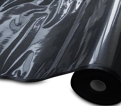 WISPAK Vacuum Sealer Bags food grade BPA free vac seal - 2 pack Rolls (11x50, Black/Clear)