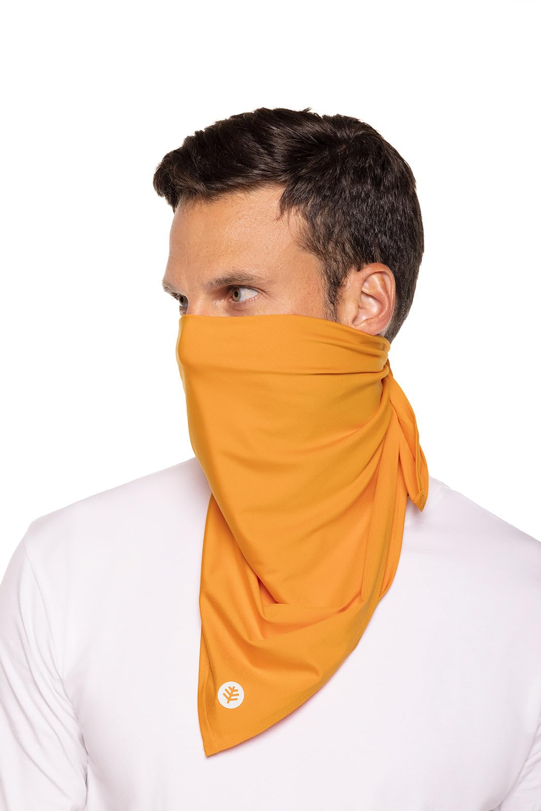 Coolibar UPF 50+ Men's Women's Virasana Performance Sun Bandana - Sun Protective (One Size- Charcoal Heather)