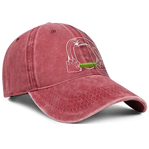 Fashion Demon Cowboy Hat Anime Slayer Baseball Cap Outdoor Unisex Red