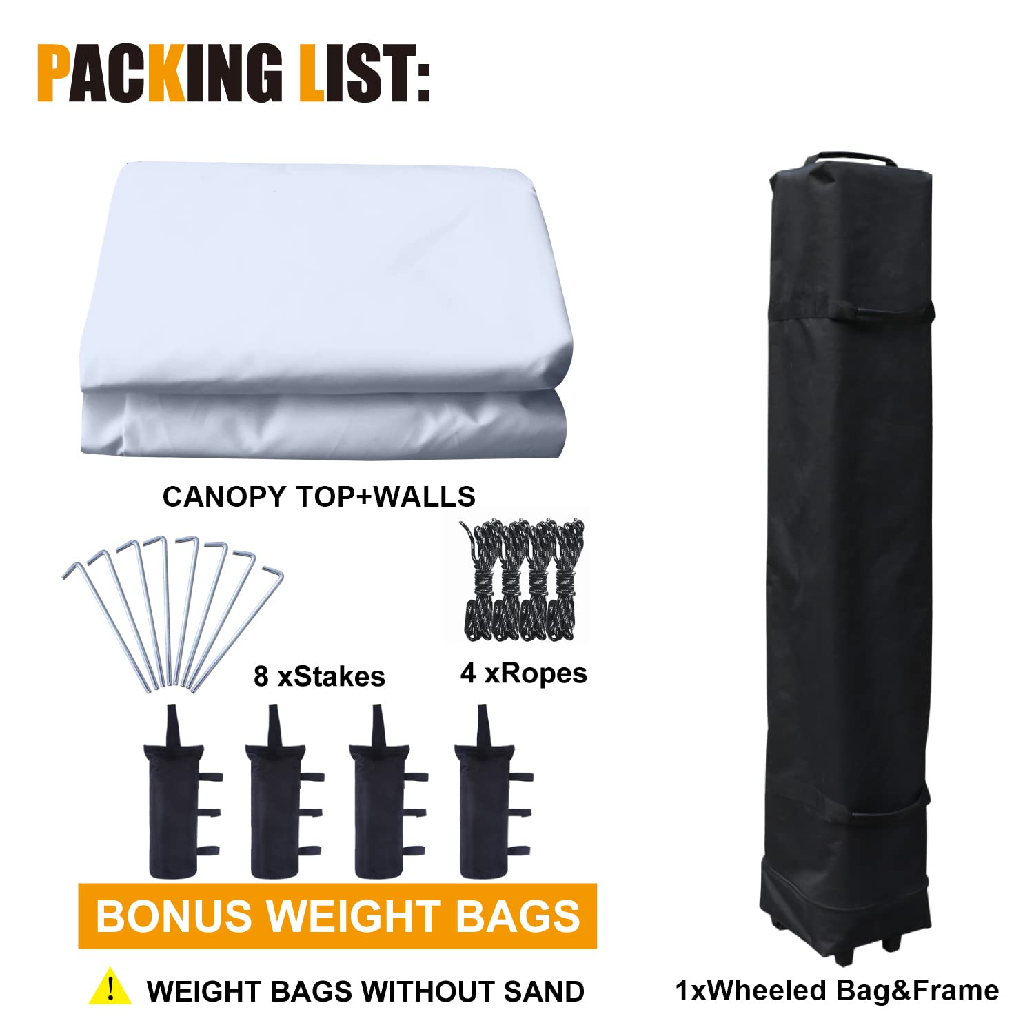 COOSHADE 10X10Ft Pop up Canopy Tent Enclosed Instant Folding Canopy Shelter with Elegant Church Window Outdoor Pavilion Cater Party Wedding BBQ Events Tent(White)