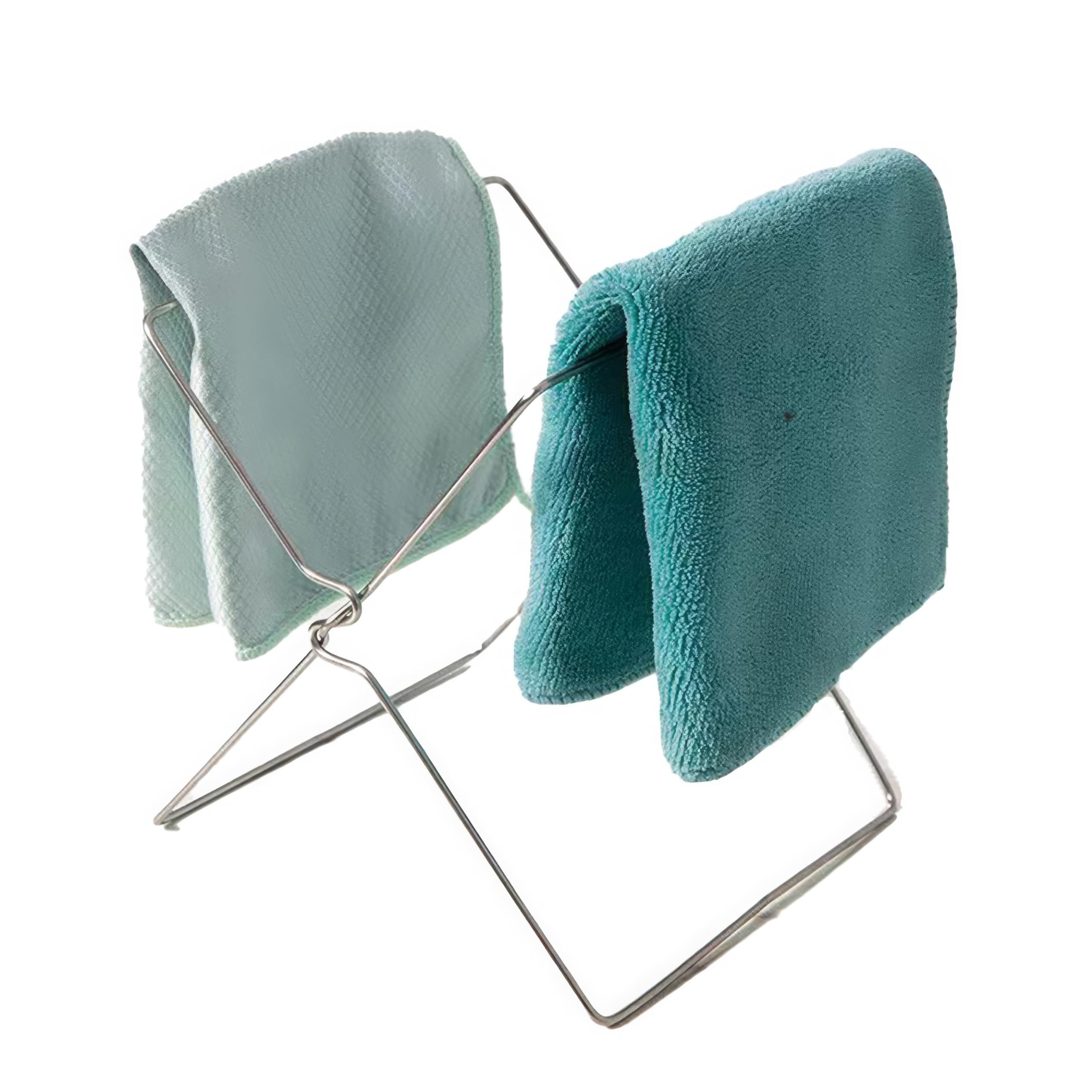 SUPKID grocery bag holder-Stainless- Steel Foldable-ideal for Kitchen Office and outside - Garbage Support Rack with Towel Hanging Rod -Medium