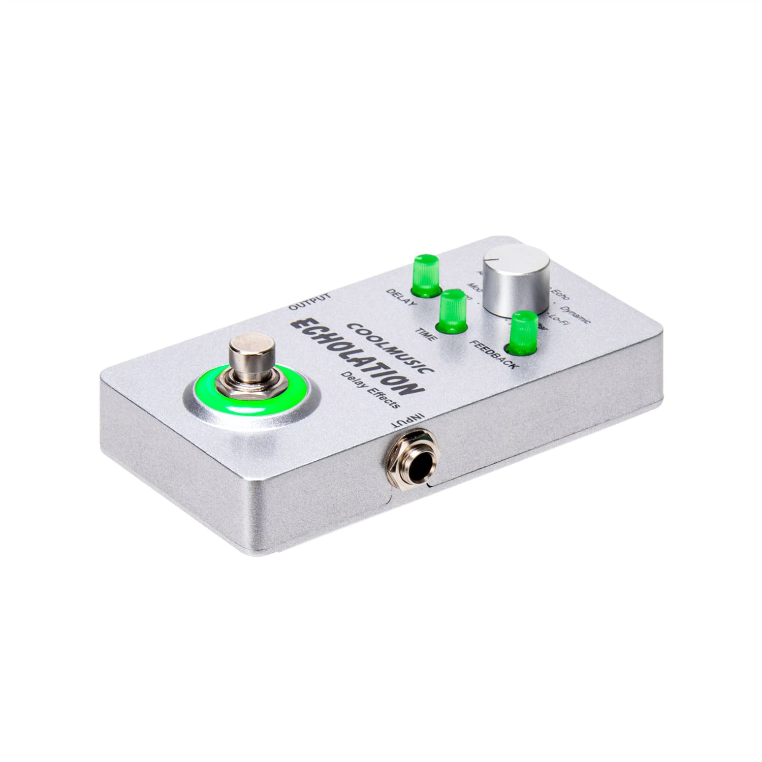 COOLMUSIC A-DE01 Echolation Digital Delay Pedal with 9 EffectsâŚ