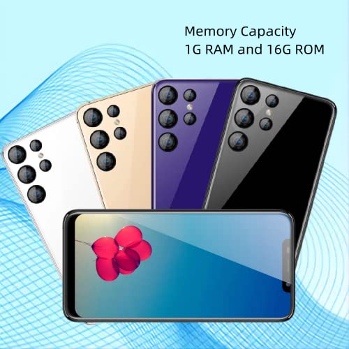 zsddzzy 6.52 inch Screen,Y200,Android Smartphone ,Dual SIM Card,1GB RAM 16GB ROM,Only Supports Dual SIM Card Frequency Band of 3GWCDMA :850/2100MHZ,Unlocked Cell Phone(White)