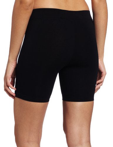 Danskin Women's Essentials Seven Inch Bike Short, Black, Large
