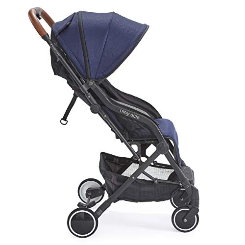 Contours - Bitsy Elite - Compact Fold Lightweight Stroller for Travel Adapter Free Infant Car Seat Compatibility - Sapphire Blue