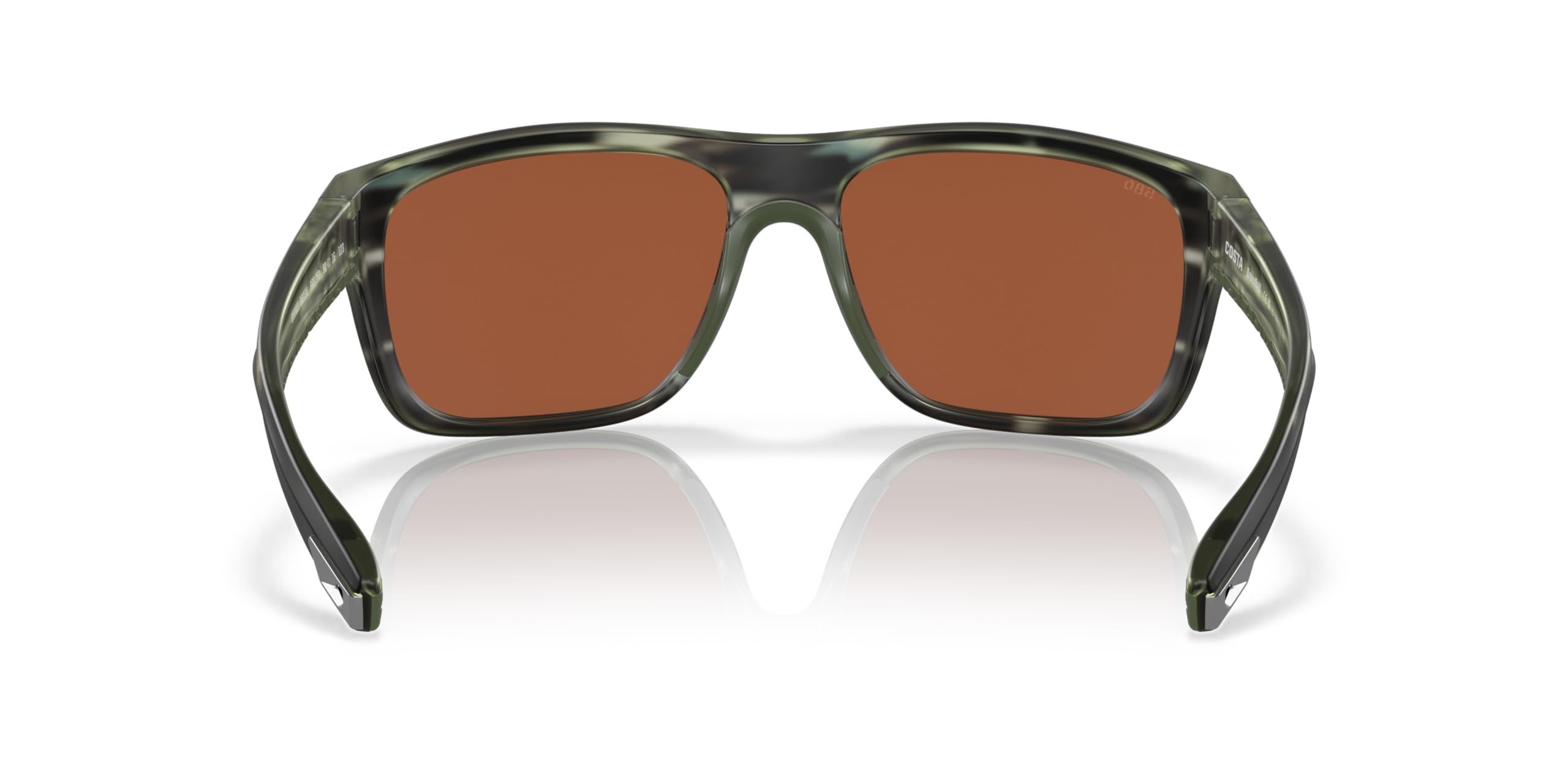 Costa Man Sunglasses Matte Reef Frame, Green Mirror Lenses, 60MM