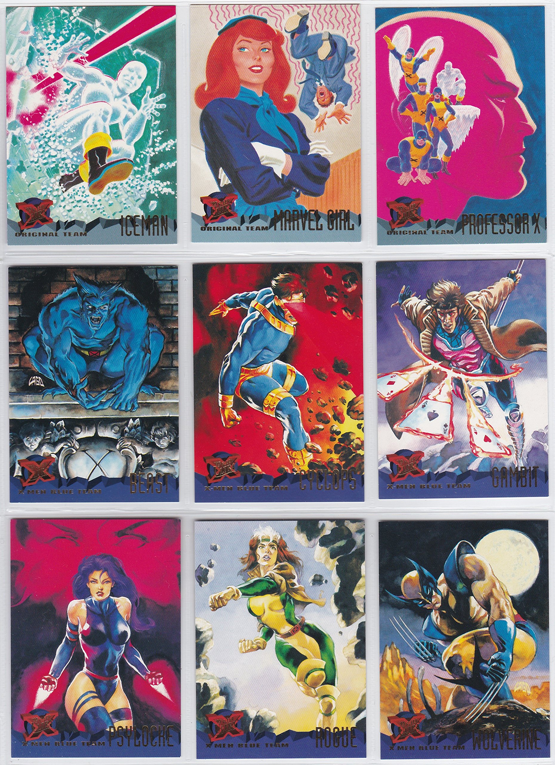 X-Men Fleer Ultra 1995 Complete 150 Card Trading Card Set