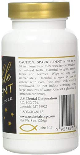 Sparkle Dent Denture Cleaner Tablets | Removes Tartar, Calculus And Stains From Full Partial Dentures And Its Economical | Two Bottles For About 10 Months