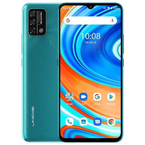 UMIDIGI A9 Cell Phone, 64GB Fully Unlocked Smartphone, 5150mAh Battery Android Phone with 6.53" HD+ Full Screen and 13MP AI Triple Camera.