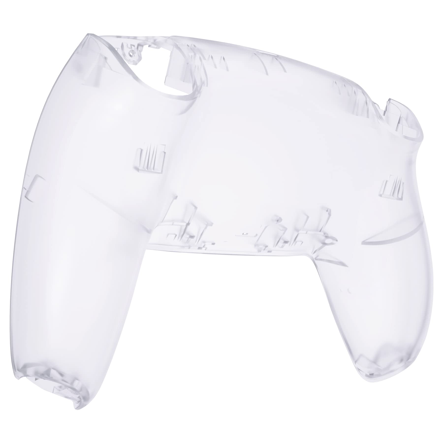 eXtremeRate Full Set Shell with Buttons Touchpad Cover, Clear Custom Replacement Decorative Trim Shell Front Back Plates Compatible with p s 5 Controller BDM-010 020 - Without Controller