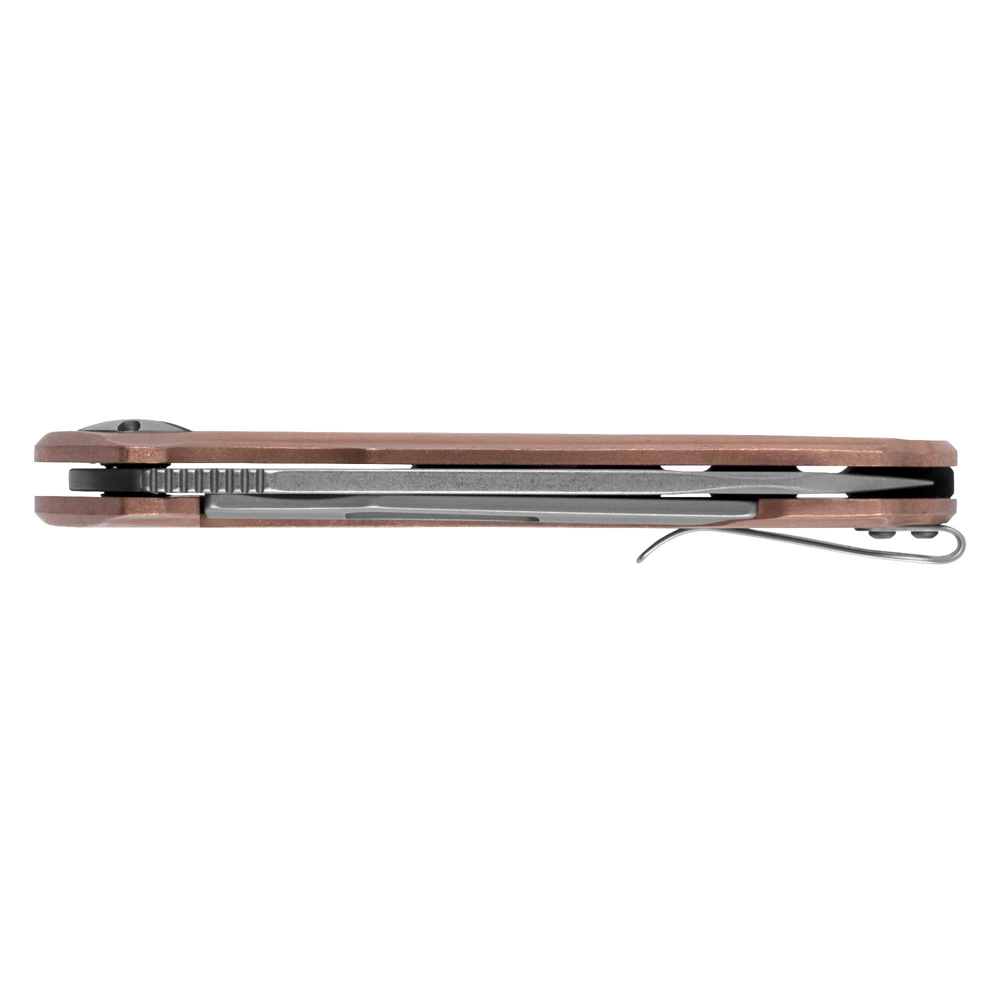 Kershaw Natrix Copper XL Folding Pocket Knife, 3.7-Inch Blade with Manual Opening, Sub Frame Lock (7008CU)