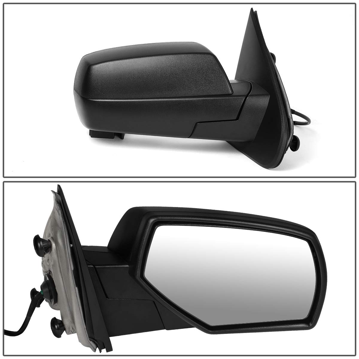 DNA Motoring TWM-050-T111-BK-R Right Side Powered+Heated Foldable Rear View Towing Mirror Compatible With 14-18 Silverado/Sierra 1500