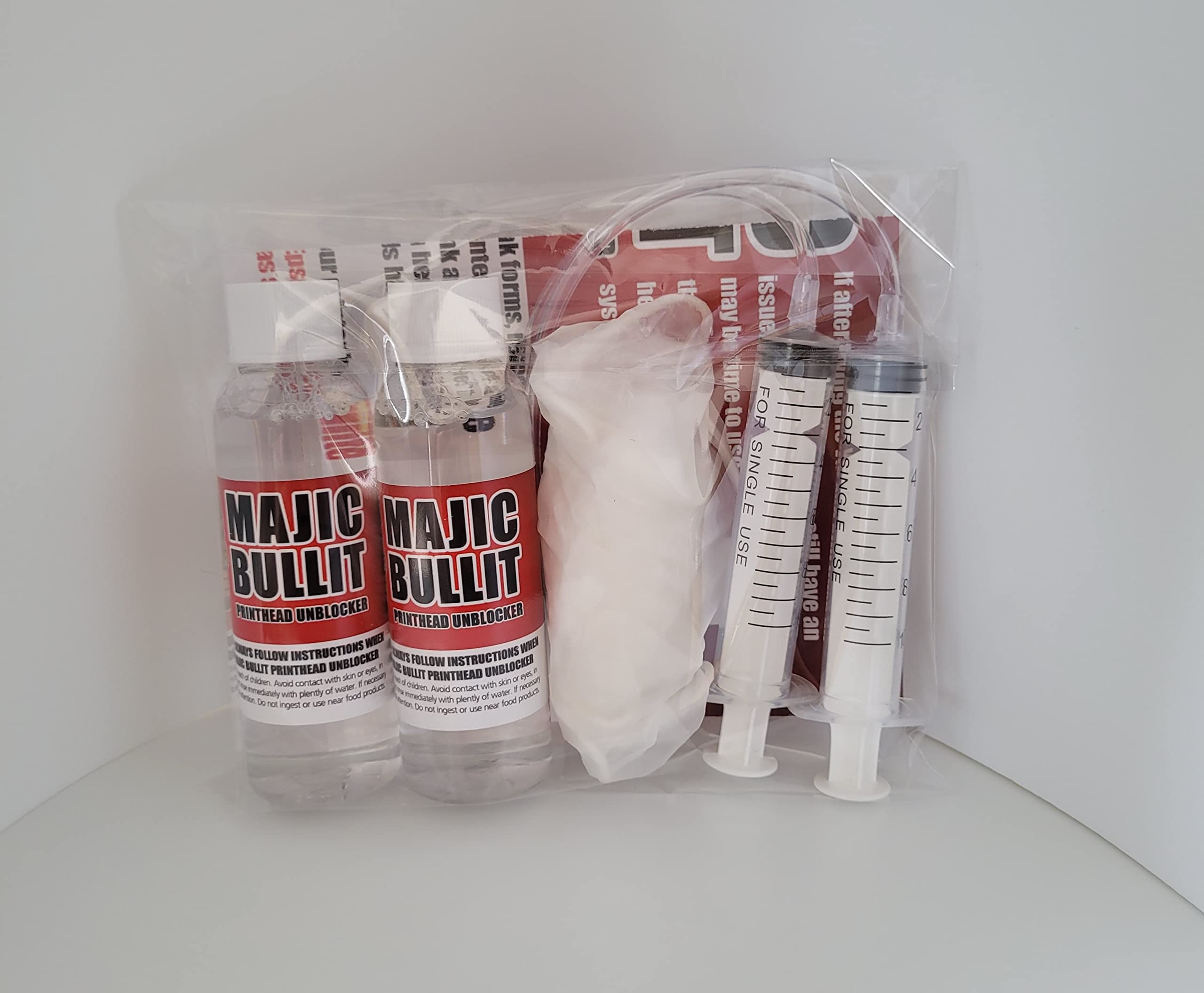 Majic Bullit Print Head Cleaner and Unblocker Kit - 2 Bottle Kit (MB02BK)