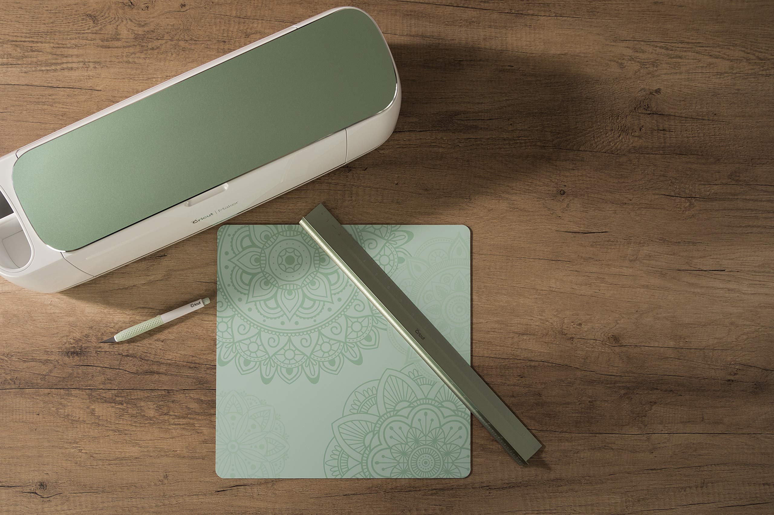 Cricut Self Healing Cutting Mat - Cricut Mat for use with Cricut TrueControl Knife, Rotary Cutter, Craft Knife, Xacto Knife - 12" x 12", Decorative, 2X Healing, Extra-Thick Cricut Cutting Mat, Mint