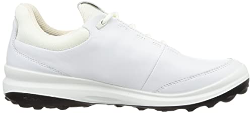 ECCO Men's Biom Hybrid 3 Hydromax Water Resistant Golf Shoe, White, 6-6.5