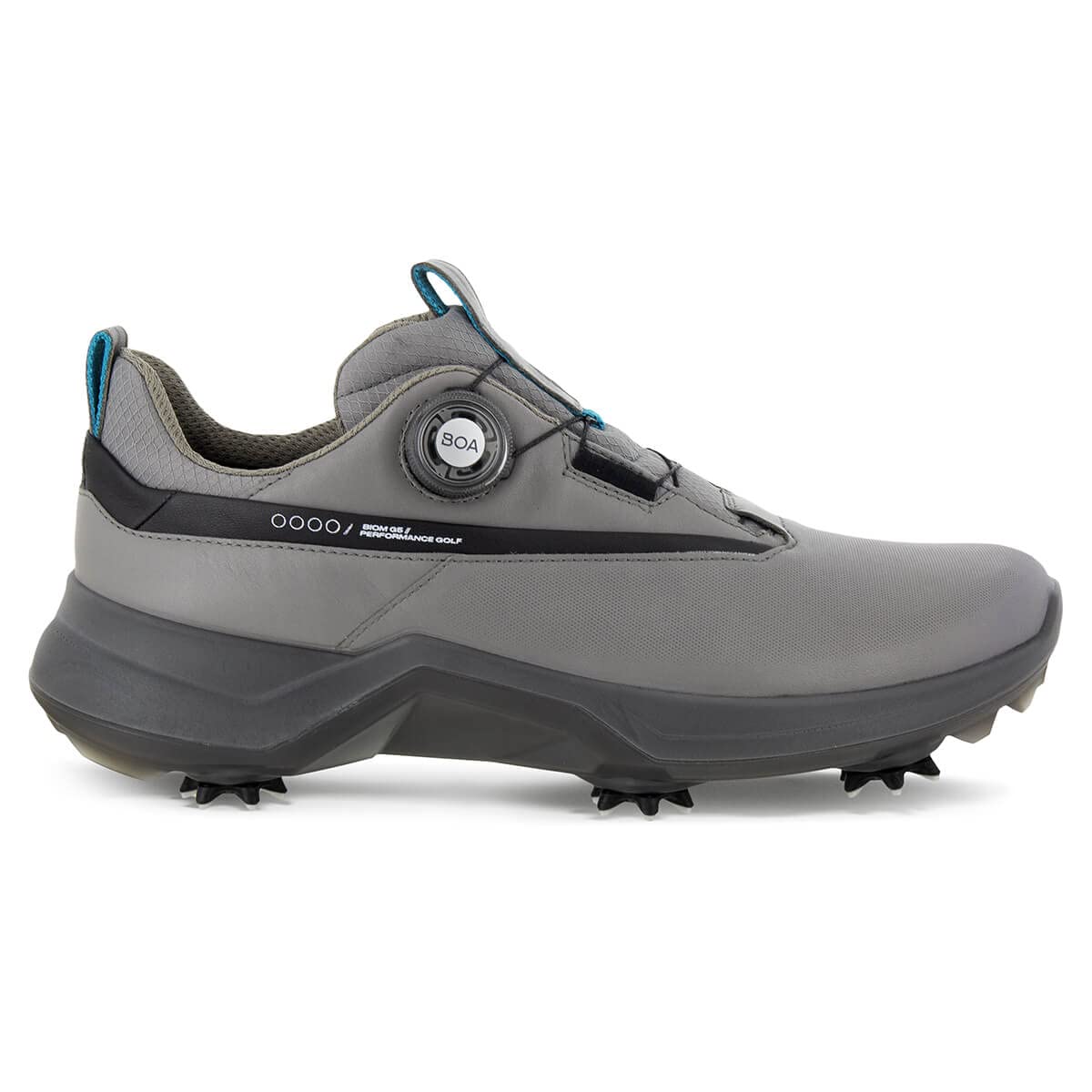 ECCO Men's Biom G5 BOA Gore-TEX Waterproof Golf Shoe, Steel/Black, 10-10.5