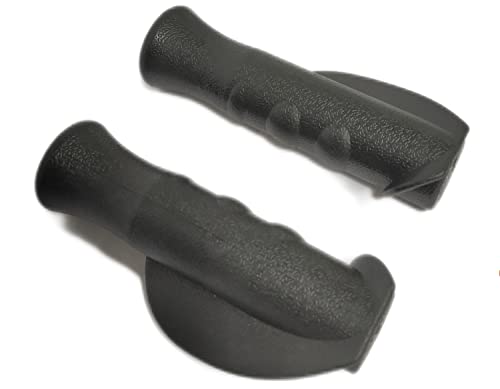 Universal Rollator Hand Grip,Replacement Parts for Rollator and Wheelchair,Universal Hand Grips Anatomical Pair for 4-Wheel rollator (1Pair(Left/Right),Black)