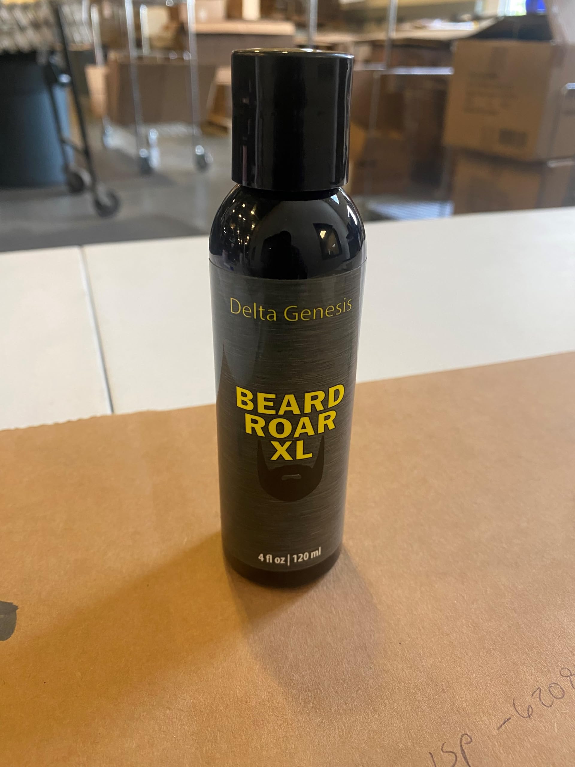 Delta Genesis Beard Roar XL (4 fl oz / 120 ml) | Growth Stimulating Beard Shampoo | Essential Facial Hair Product for Men | Softens and Moisturizes Mustache | With Coconut, Avocado, and Argan Oils