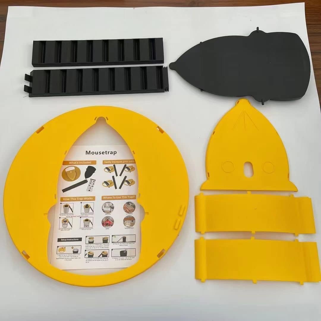 Mouse Traps,Rat Trap, Mouse traps indoor for home, Indoor Outdoor, No See Kill, 5 Gallon bucket with lid,1 Pack