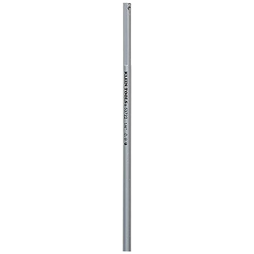 Klein Tools 53722 Flex Bit 54-Inch Extension, 1/4-Inch Shank for Added Drill Bit Length For Drilling Between Walls or Several Rafters