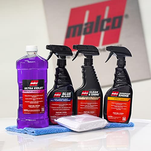 Malco All-in-One Auto Detailing Kit β Best Interior & Exterior Car Cleaning & Conditioning Kit/Includes 6 Professional Grade Car Detailing Products (800415)