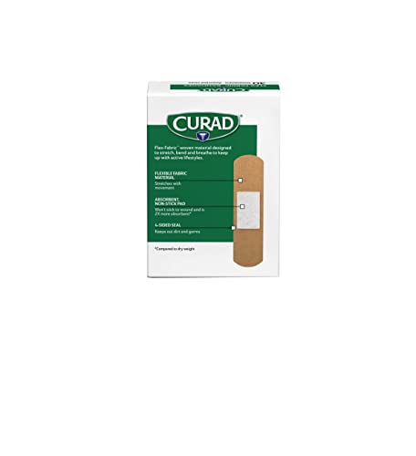 Curad Flex-Fabric Adhesive Bandages, Assorted Sizes, 30 Count