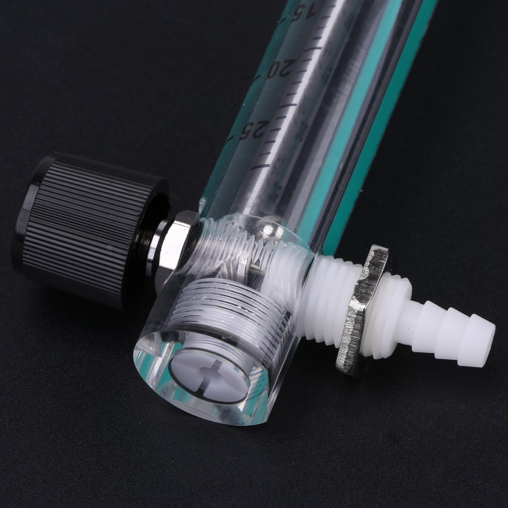 Oxygen Flowmeter,Air Flowmeter Oxygen Air Flow Meter,Lzq5 Flowmeter 2.5-25Lpm Flow Meter with Control Valve for Oxygen/Air/Gas