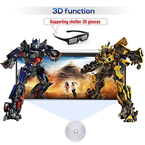 DOUBAO Portable DLP MINI Projector 12000mAh Battery 1280x720P Android -compatible Support 1080P 4K