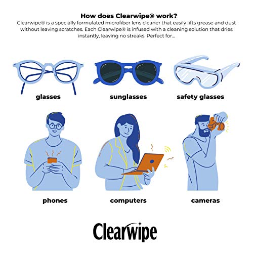 Clearwipe Microfiber Lens Wipes 120 Wipe Value Pack (06000R)