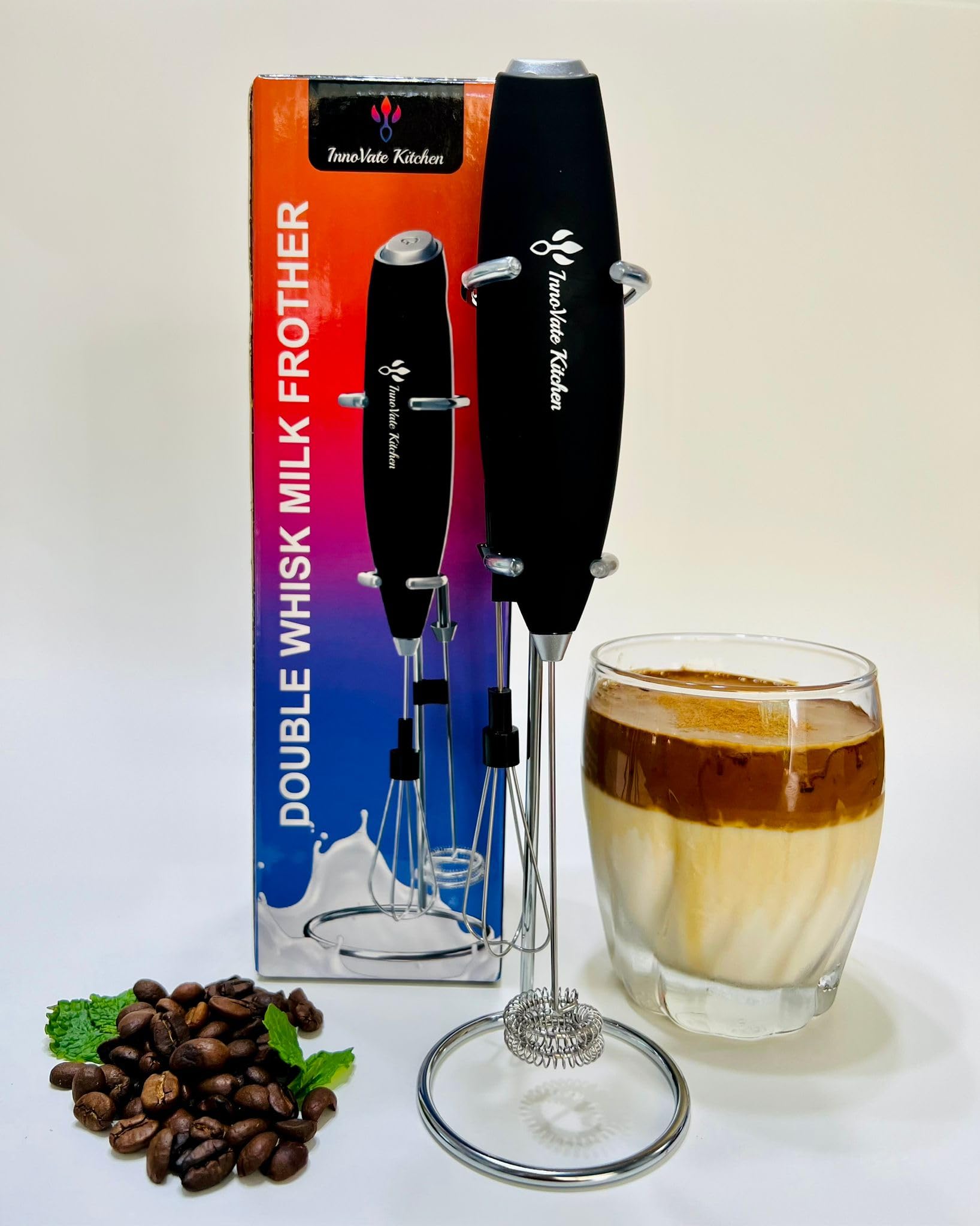 Double Whisk Milk Frother