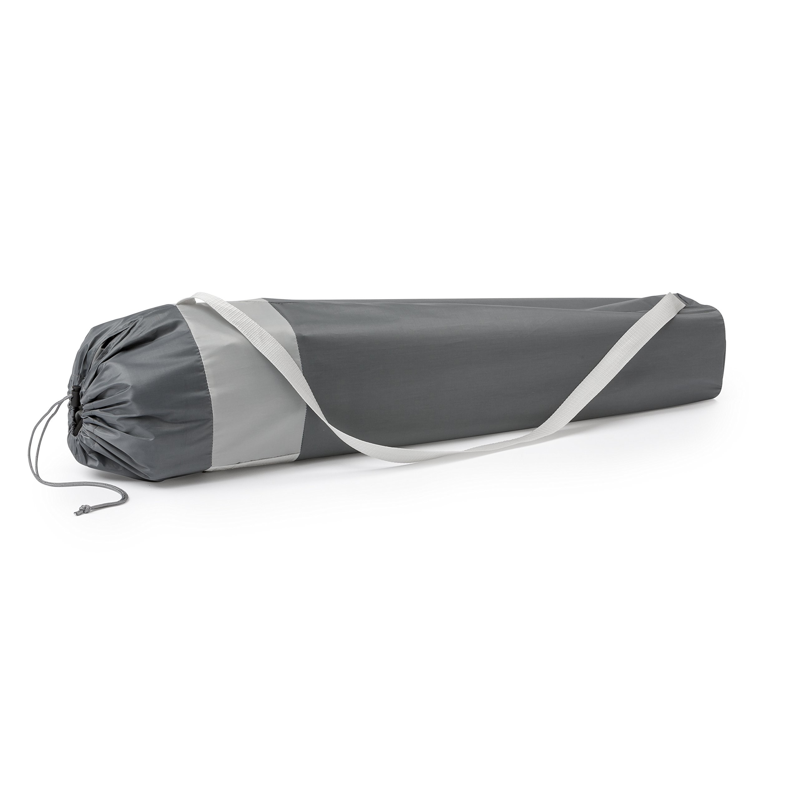 Core Equipment Folding Padded Quad Chair with Carry Bag, Gray
