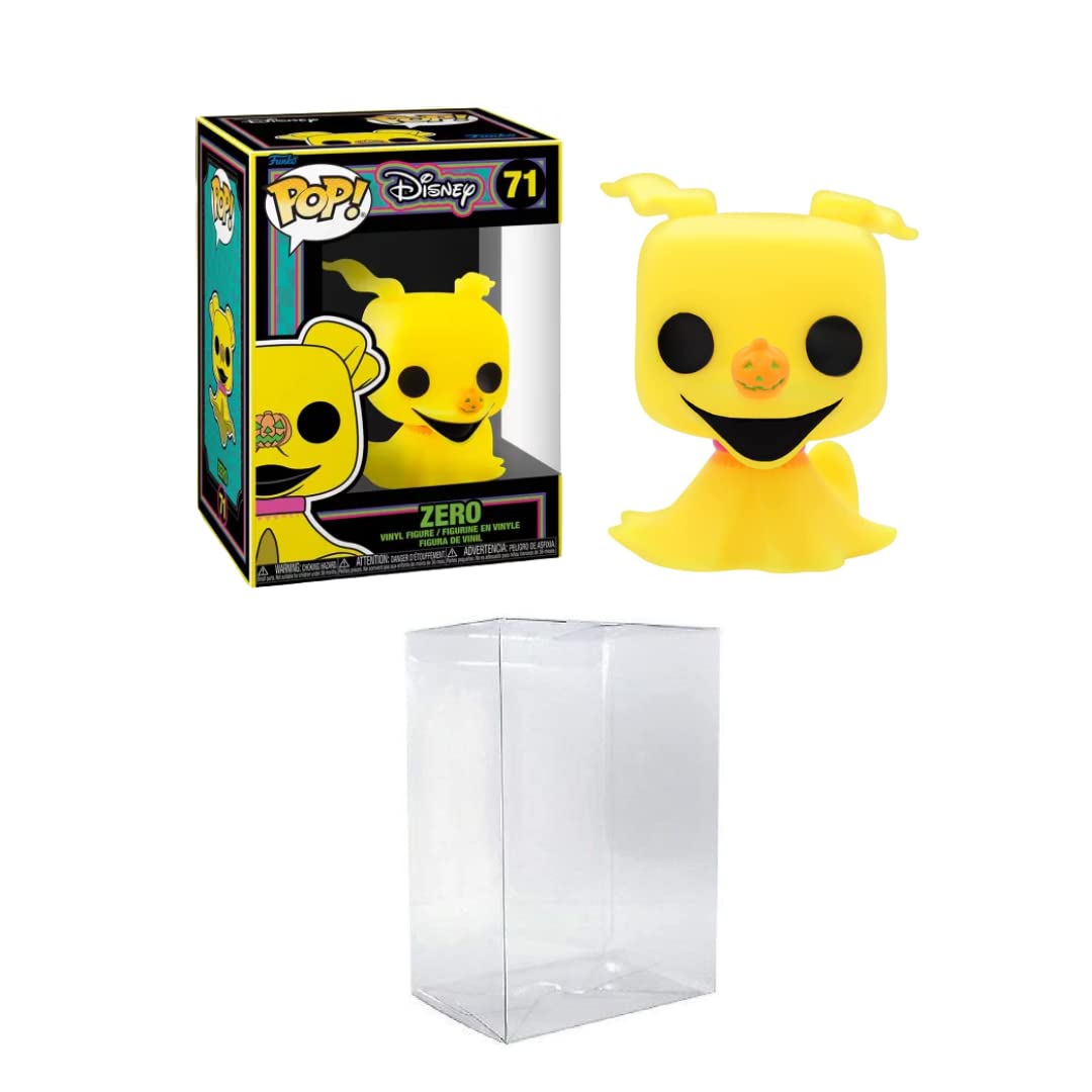 Funko POP! - The Nightmare Before Christmas - Zero (Blacklight) Bundled with a Byron's Attic Pop Protector