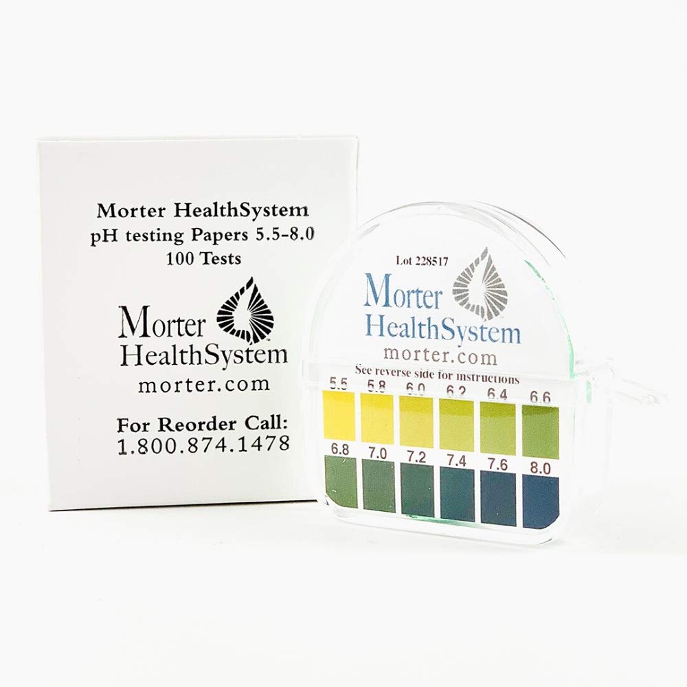 pH Testing Paper (2 Rolls) Morter HealthSystem Best Process Alkaline â Urine & Saliva Testing Paper for Alkaline & Acidity Analysis (8.33 FT - Approximately 100 Uses Per Roll)