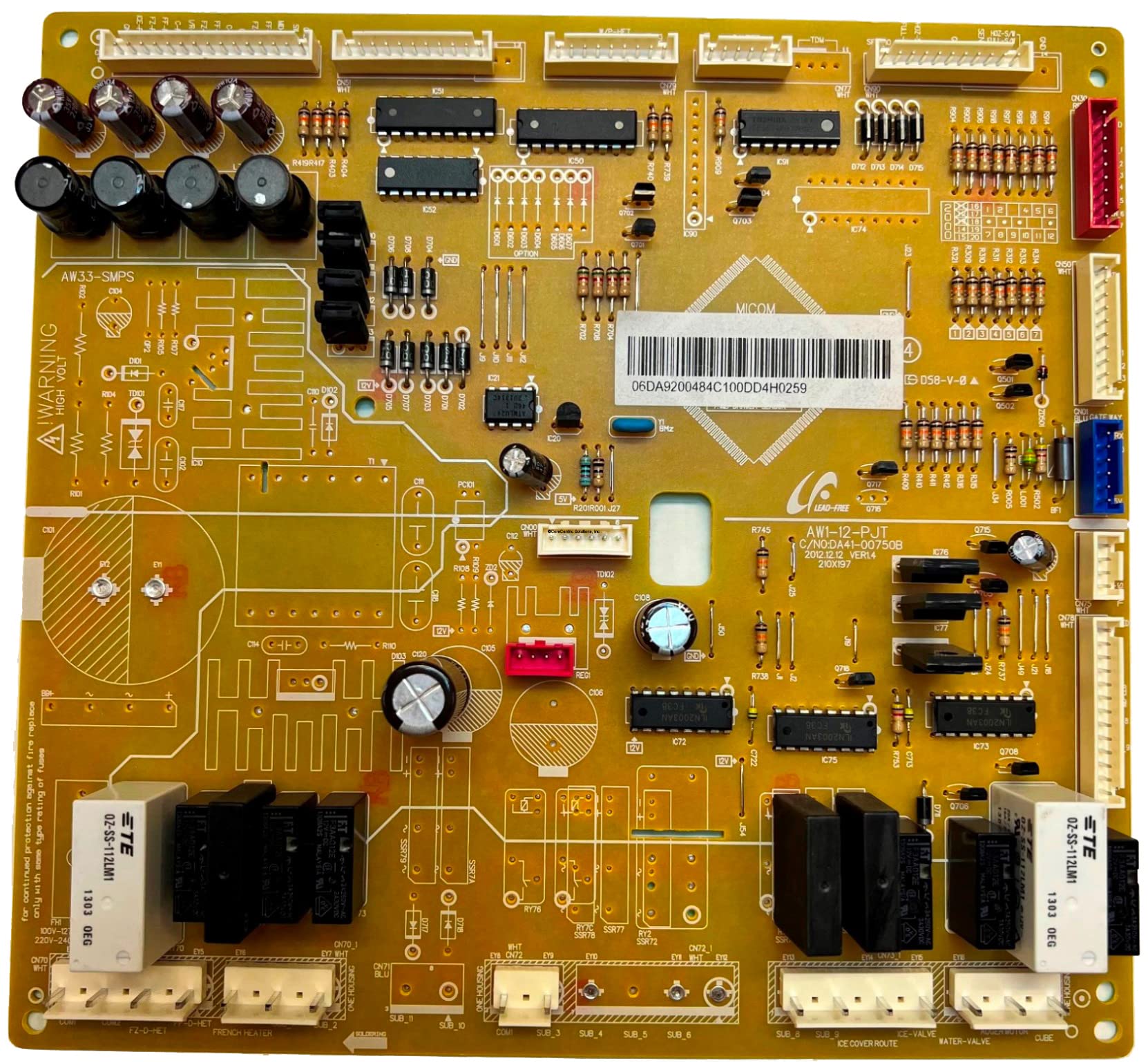 CoreCentric Remanufactured Refrigerator Electronic Control Board Replacement for Samsung da92-00484c