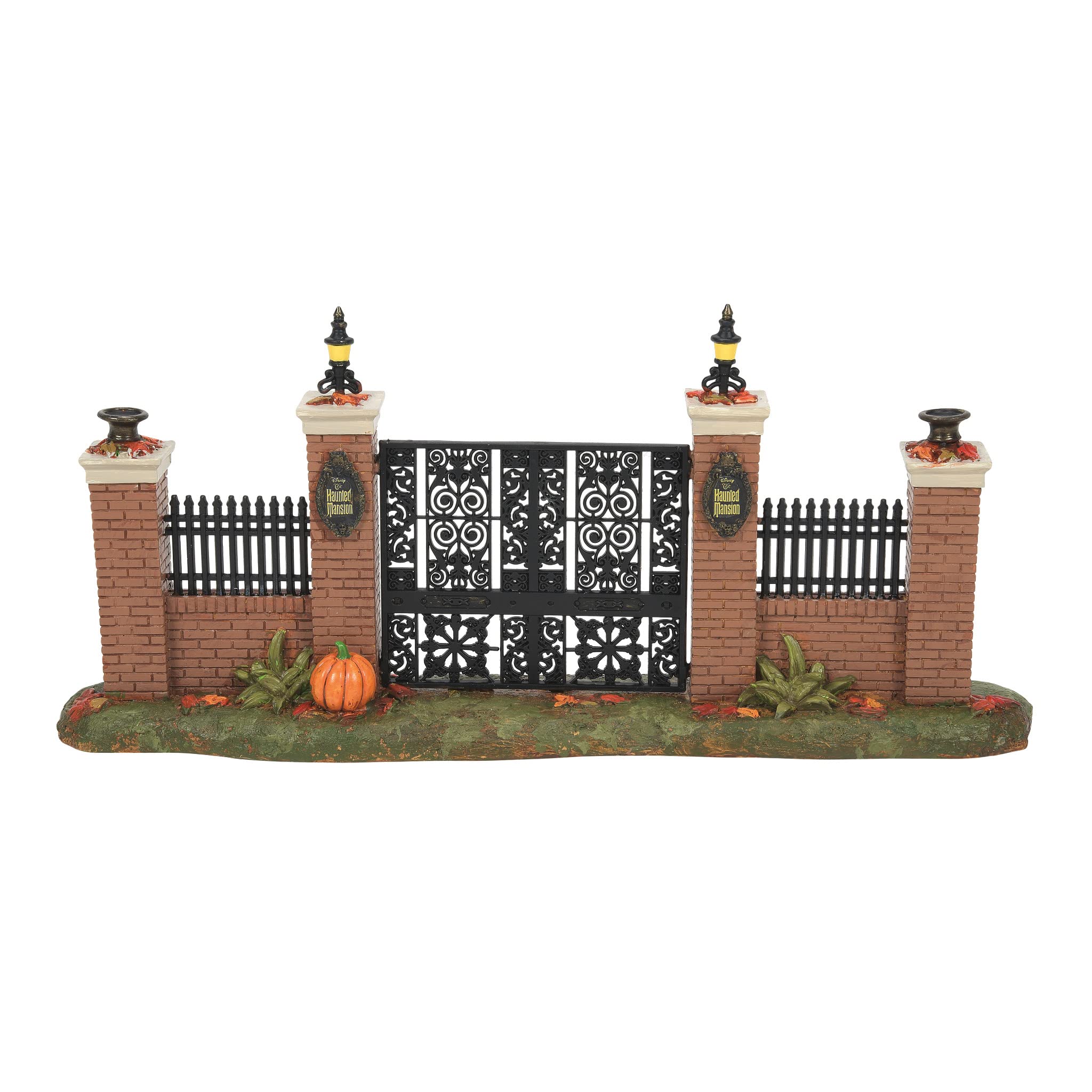 Department 56 Snow Village Halloween Accessories Disneyland The Haunted Mansion Gate Figurine, 4.75 Inch, Multicolor
