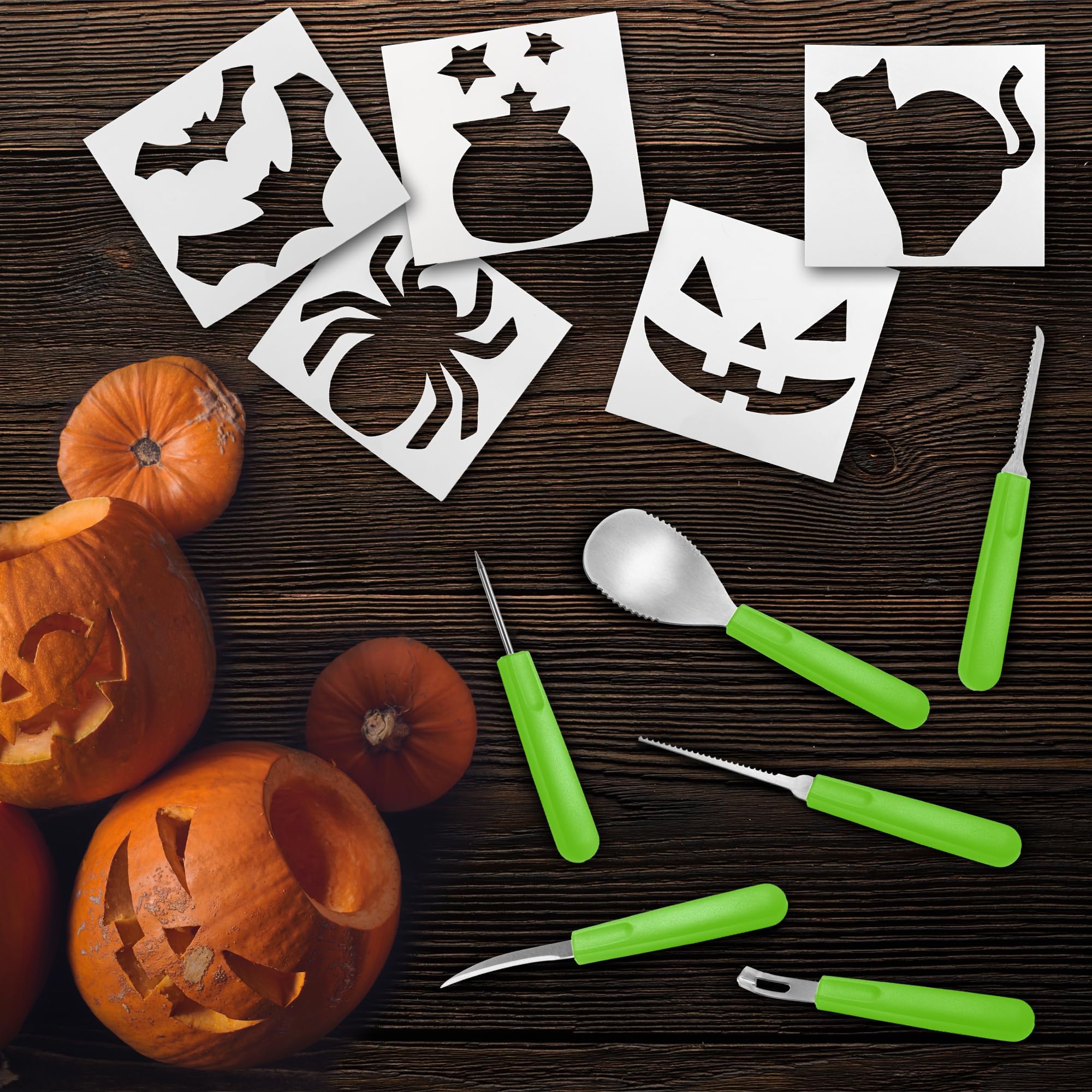 Halloween Pumpkin Carving Kit Case - Complete Pumpkin Carving Set With Saw Pumpkin Carving Knife - Halloween Pumpkin Carving Tools - Multipurpose Pumpkin Kit For Carving Pumpkin And Other Fruits