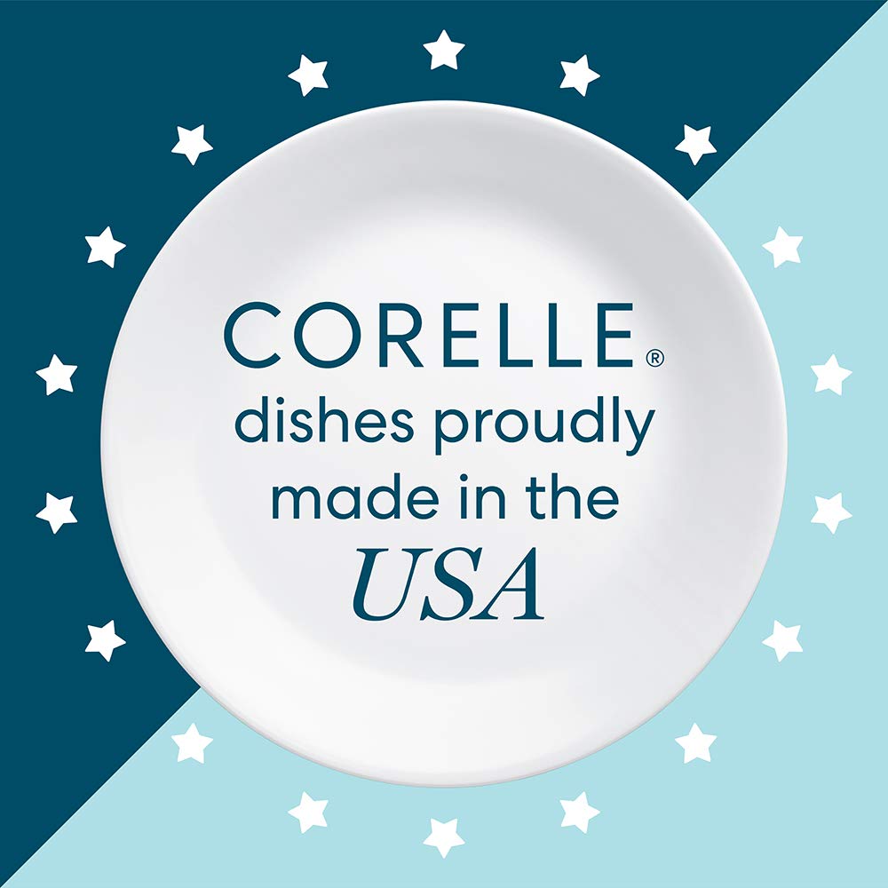 Corelle Livingware Winter Frost White 30-Piece Dinnerware Set, Service for 6
