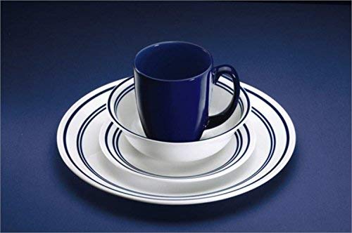 Corelle Livingware 16-Piece Dinnerware Set, Classic Cafe Blue, Service for 4